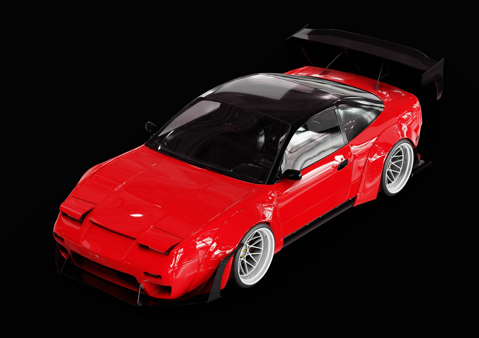 3D Nissan 240sx Widebody Model - TurboSquid 1653652