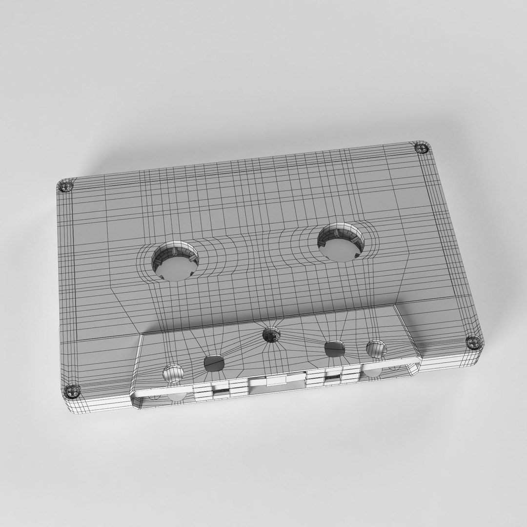 3D Cassette Tape Box Model - TurboSquid 1173100