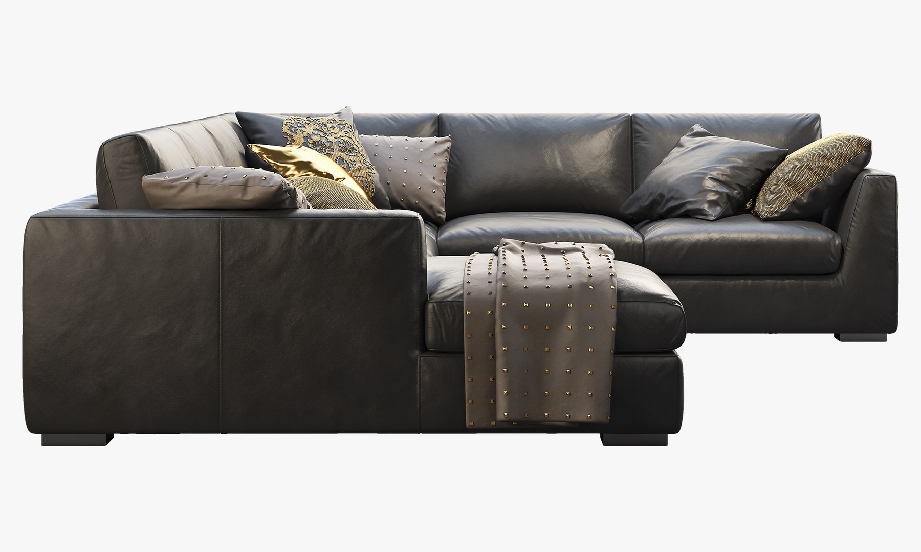 3D Modena Taper Arm U-sofa - TurboSquid 1587045