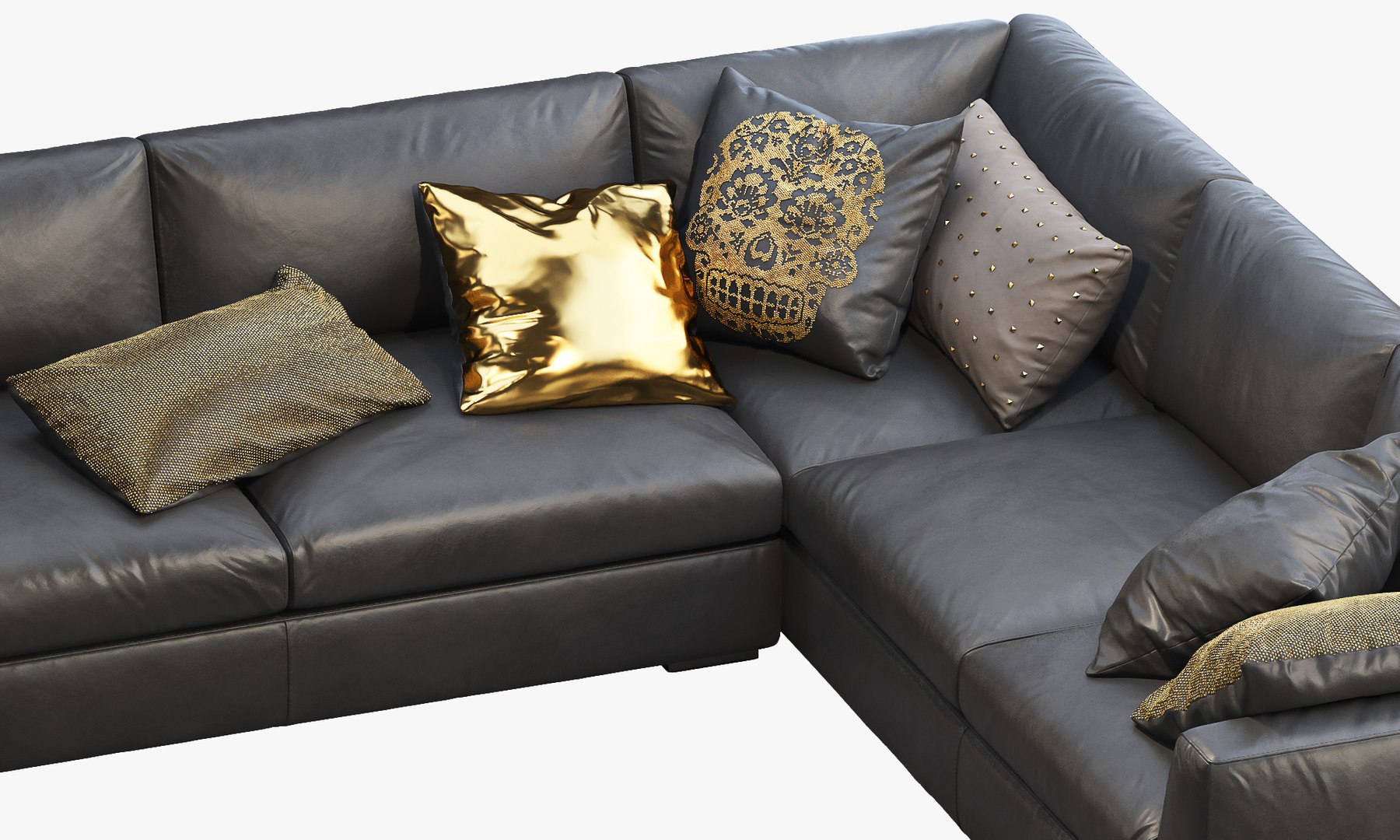 3D Modena Taper Arm U-sofa - TurboSquid 1587045