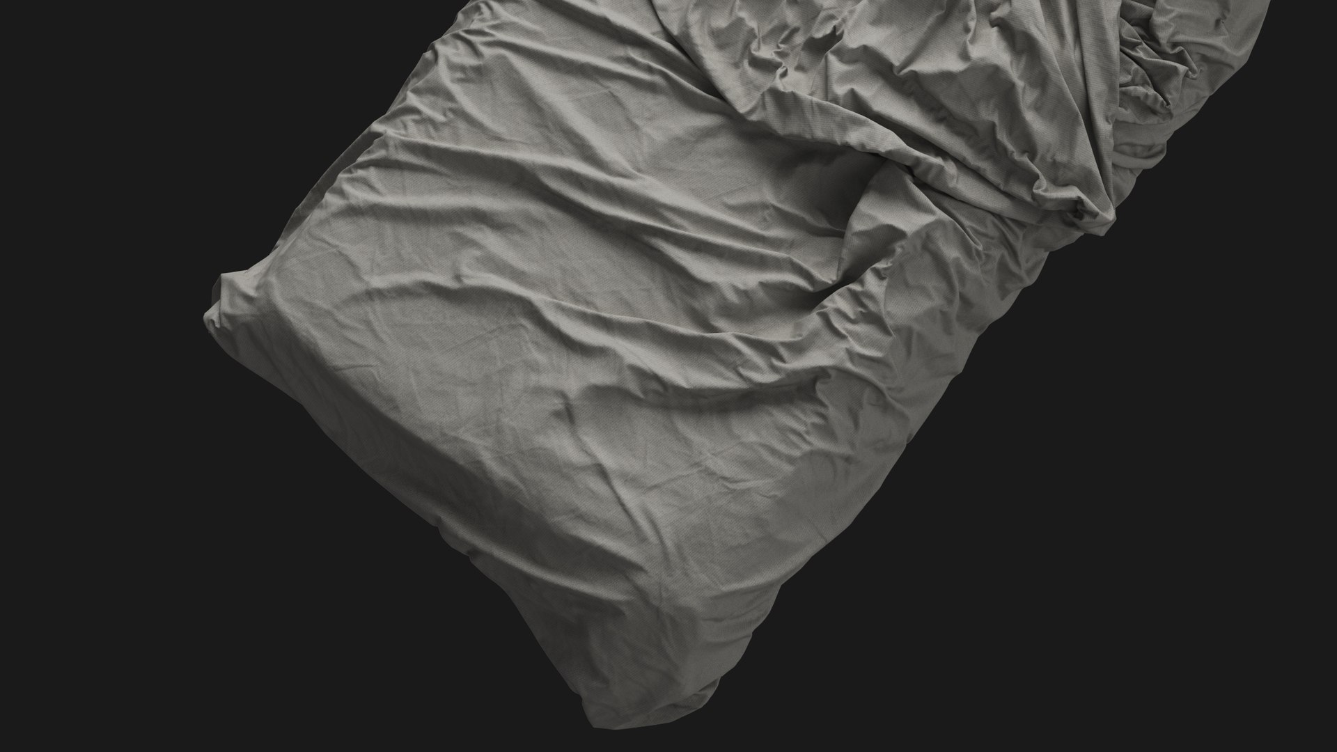 3D Messy Single Bed Model - TurboSquid 2410981