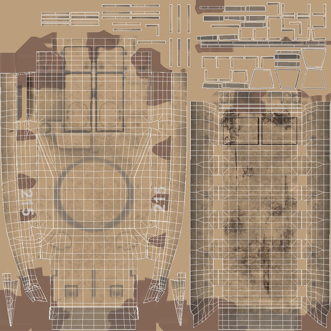 Light Tank Bmp-3 Desert 3d Max