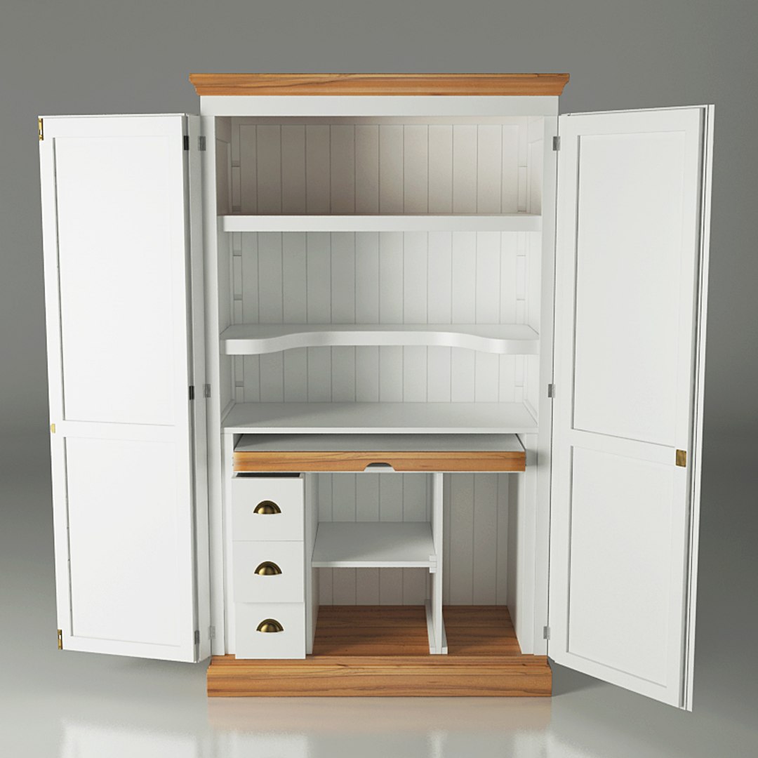 3d Cabinet Rendering Modeled