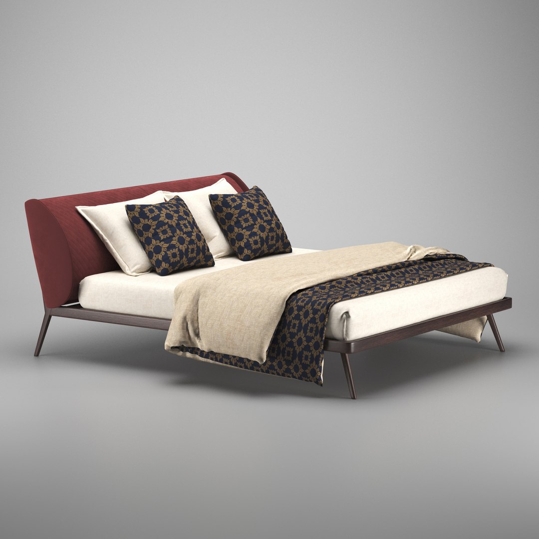 Ayrton Bed, Cattelan Italia Model - TurboSquid 1722001