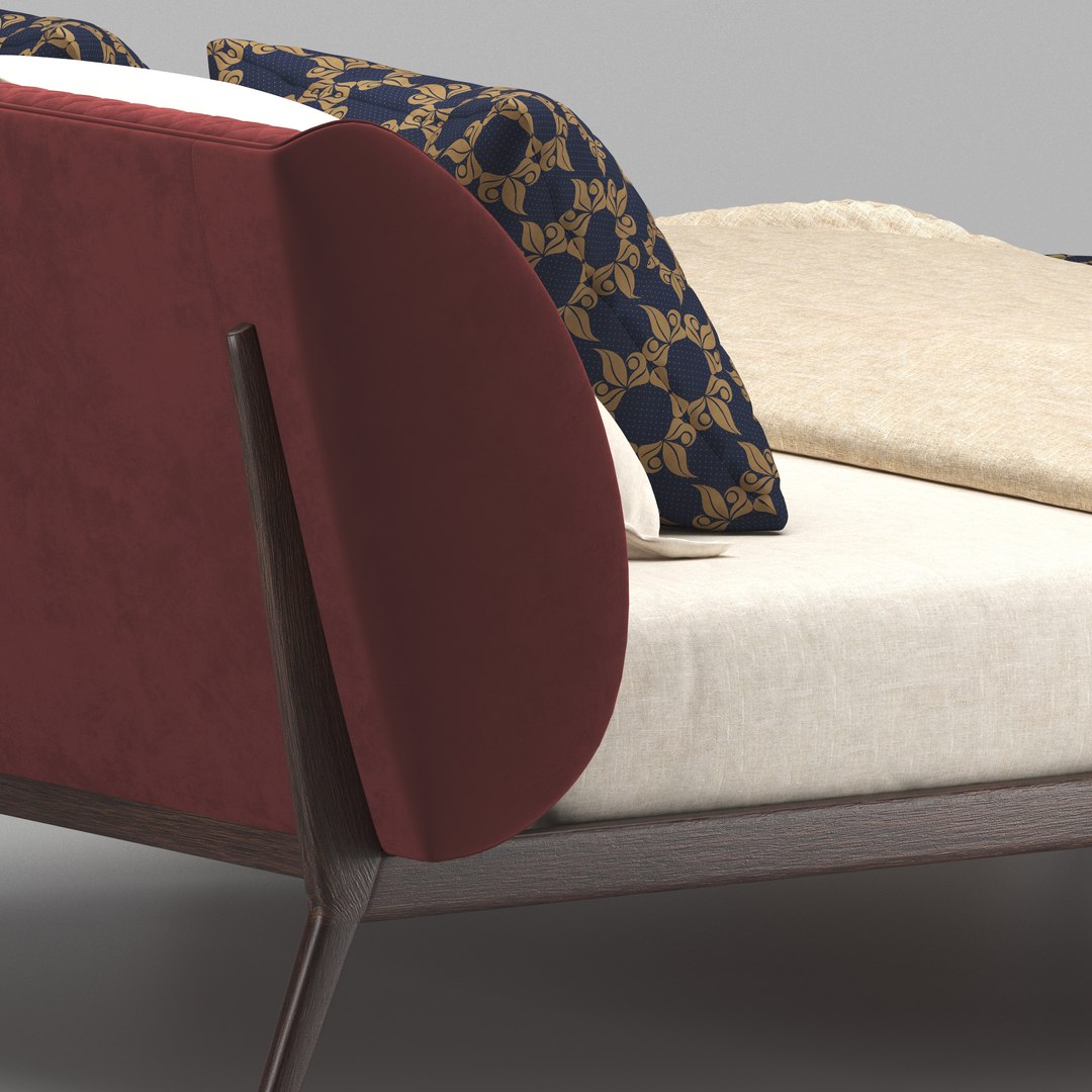 Ayrton Bed, Cattelan Italia Model - TurboSquid 1722001
