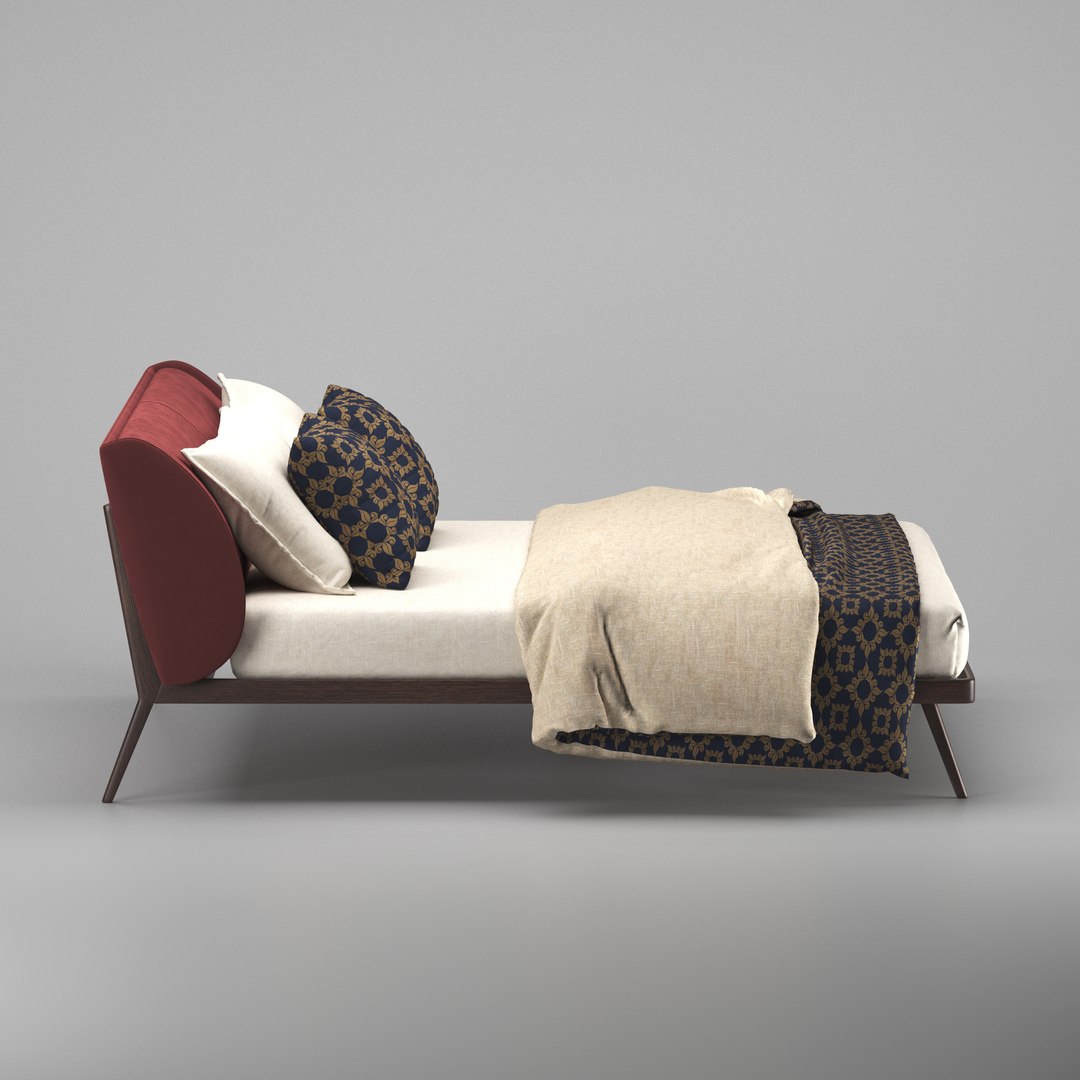 Ayrton Bed, Cattelan Italia Model - TurboSquid 1722001