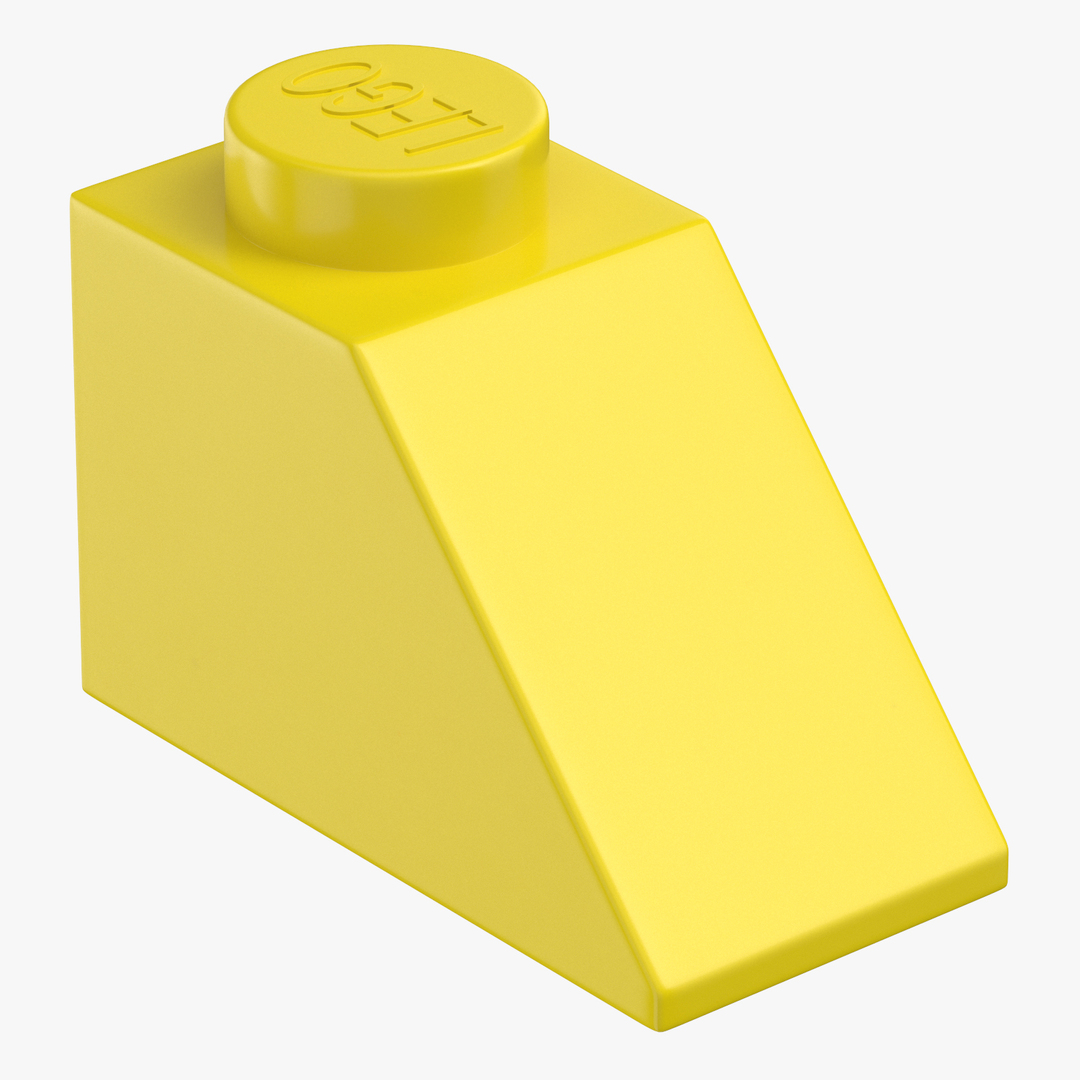 3D flame bright yellow lego bricks - TurboSquid 1492416