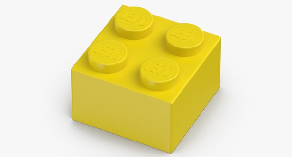 3D flame bright yellow lego bricks - TurboSquid 1492416