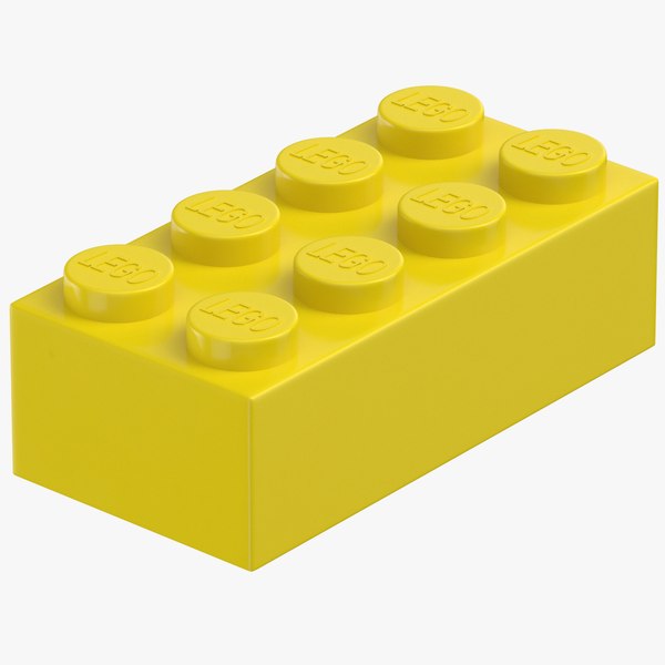 3D flame bright yellow lego bricks - TurboSquid 1492416