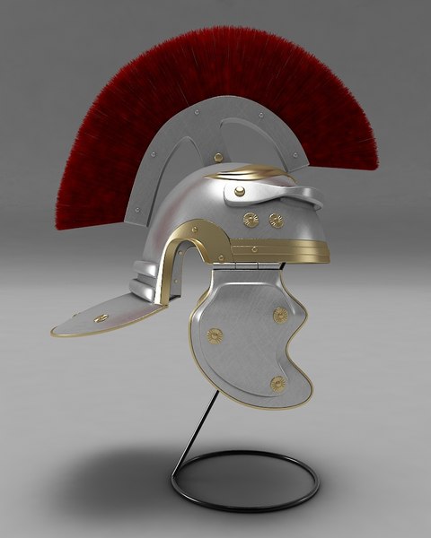3dsmax roman helmet