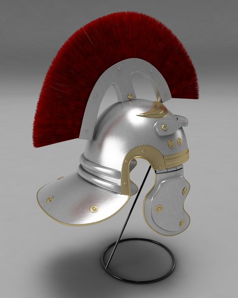 3dsmax roman helmet