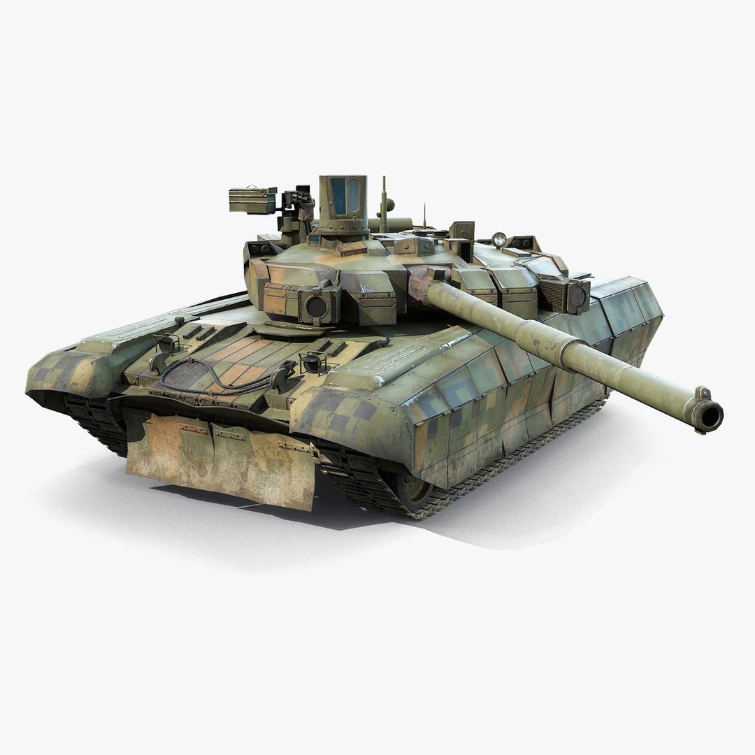 ukrainian battle tank oplot 3d model