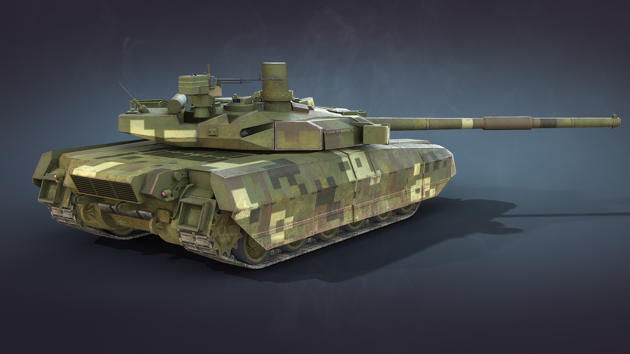 ukrainian battle tank oplot 3d model