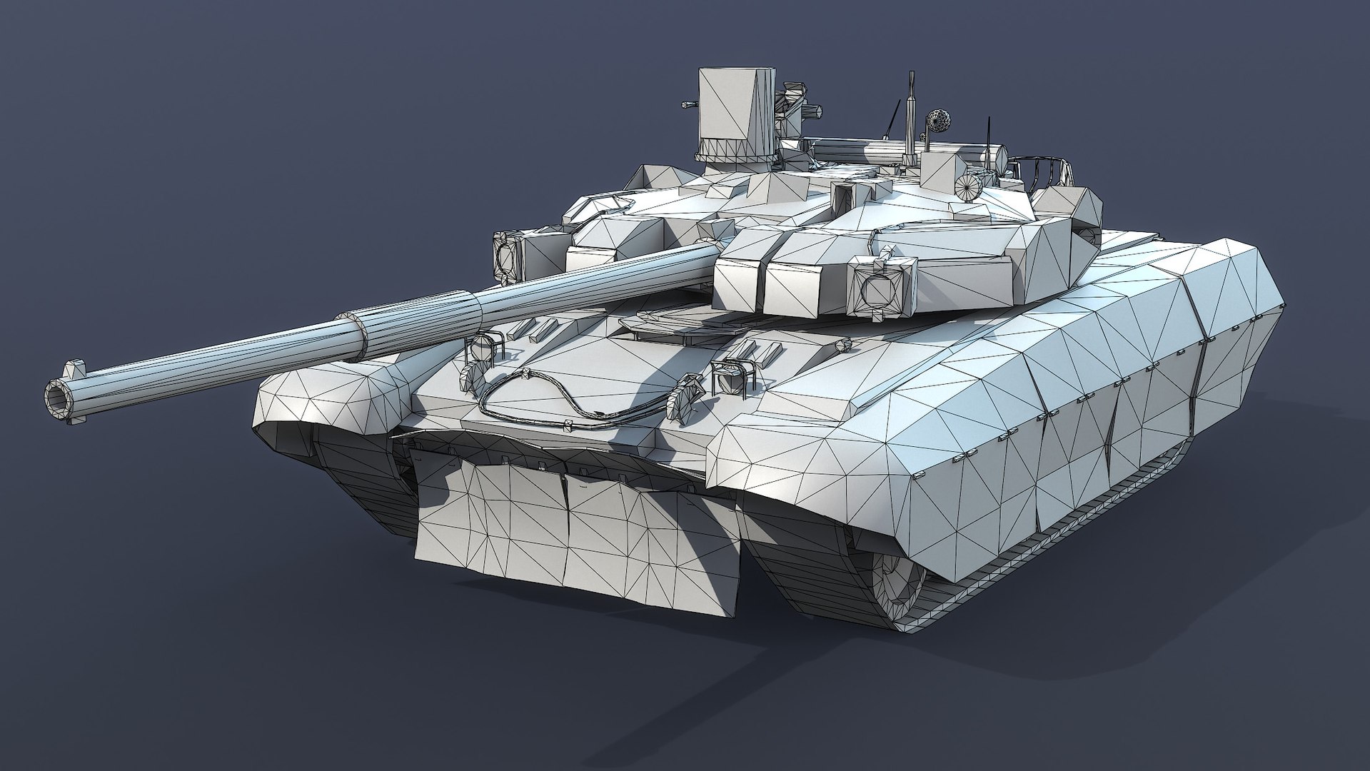 Ukrainian Battle Tank Oplot 3d Model