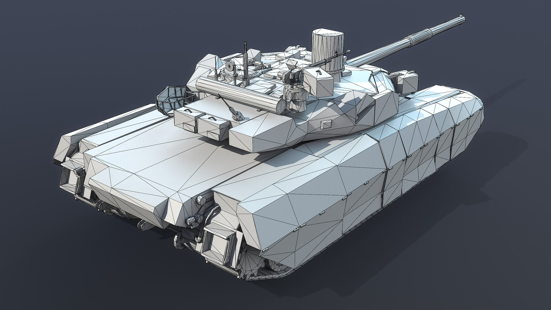 Ukrainian Battle Tank Oplot 3d Model