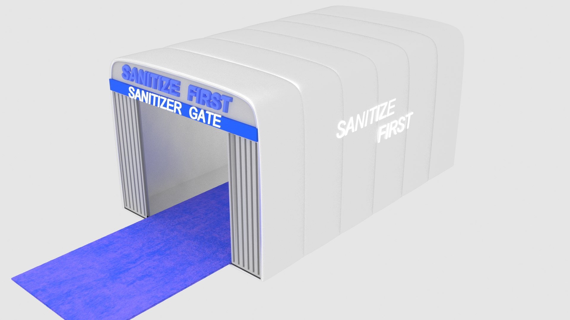 3D Model Walkthrough Sanitizer Gate - TurboSquid 1548529