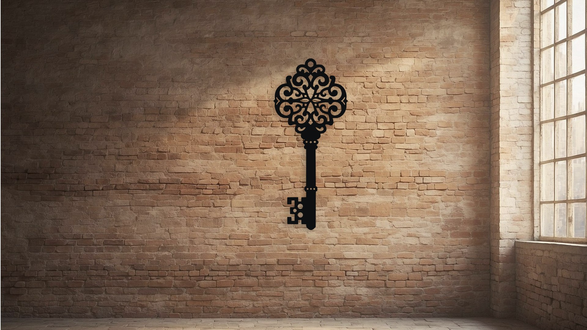 Ornate Skeleton Key Wall Decor Art 3D - TurboSquid 2471837