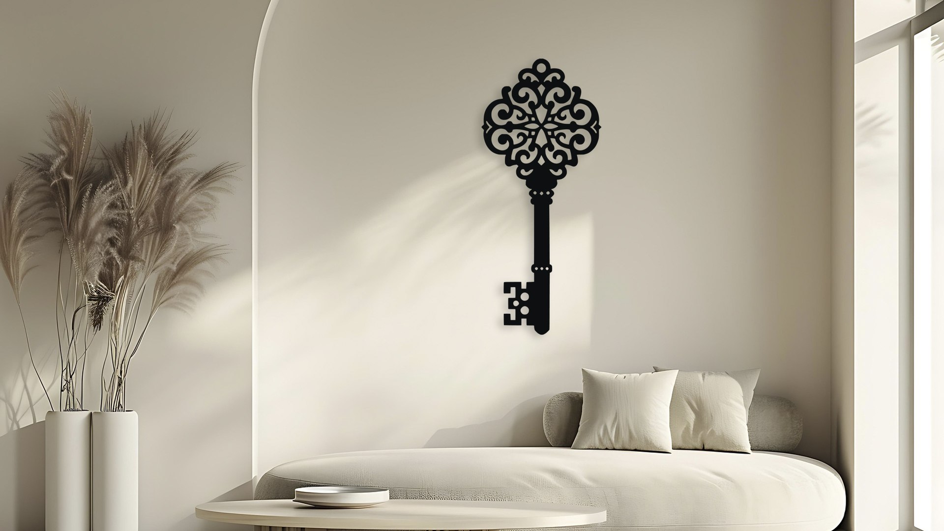 Ornate Skeleton Key Wall Decor Art 3D - TurboSquid 2471837