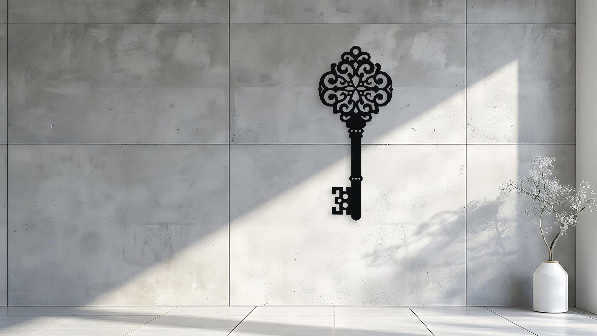 Ornate Skeleton Key Wall Decor Art 3D - TurboSquid 2471837