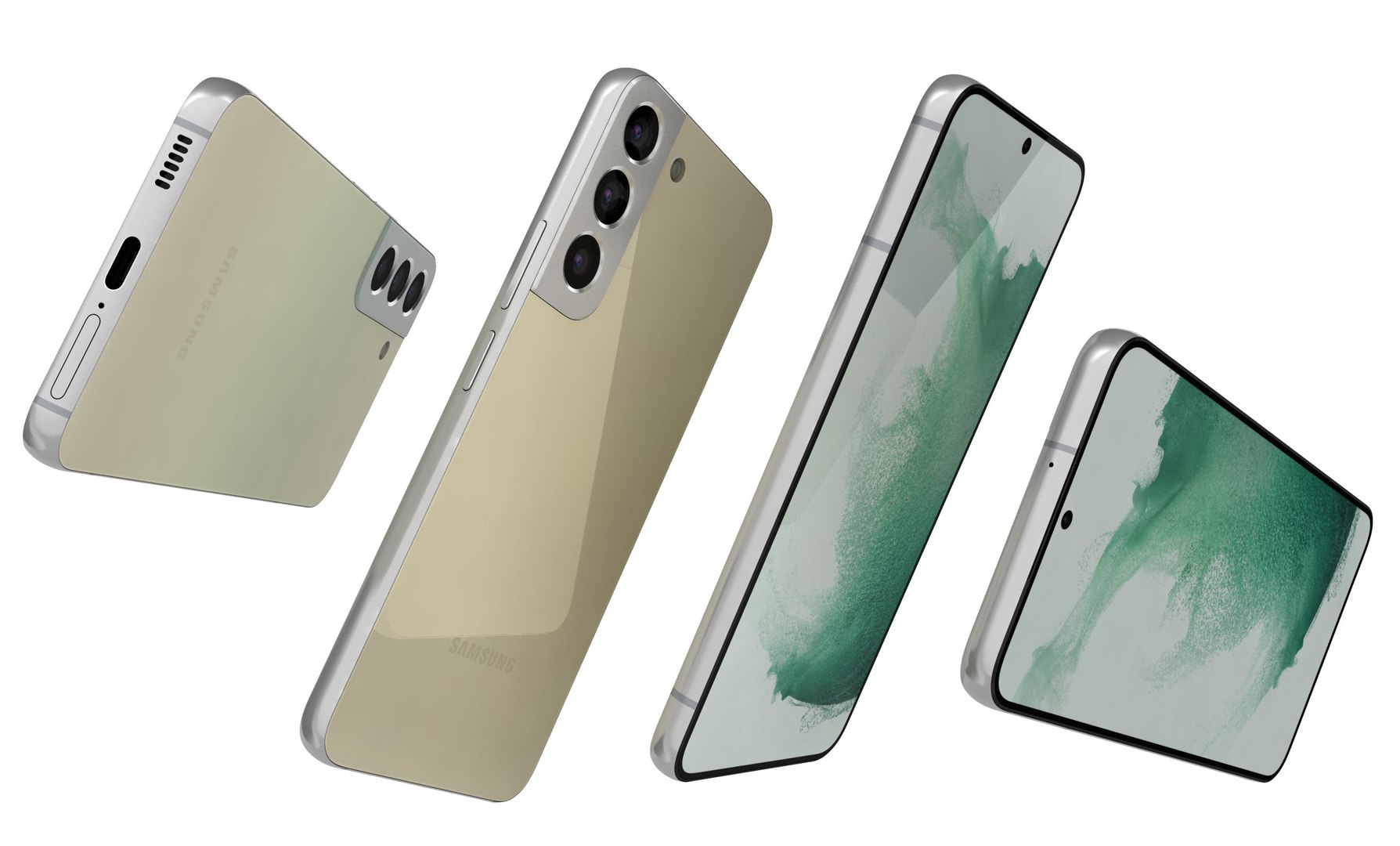 Samsung Galaxy S22 Plus Cream 3D Model - TurboSquid 1879268