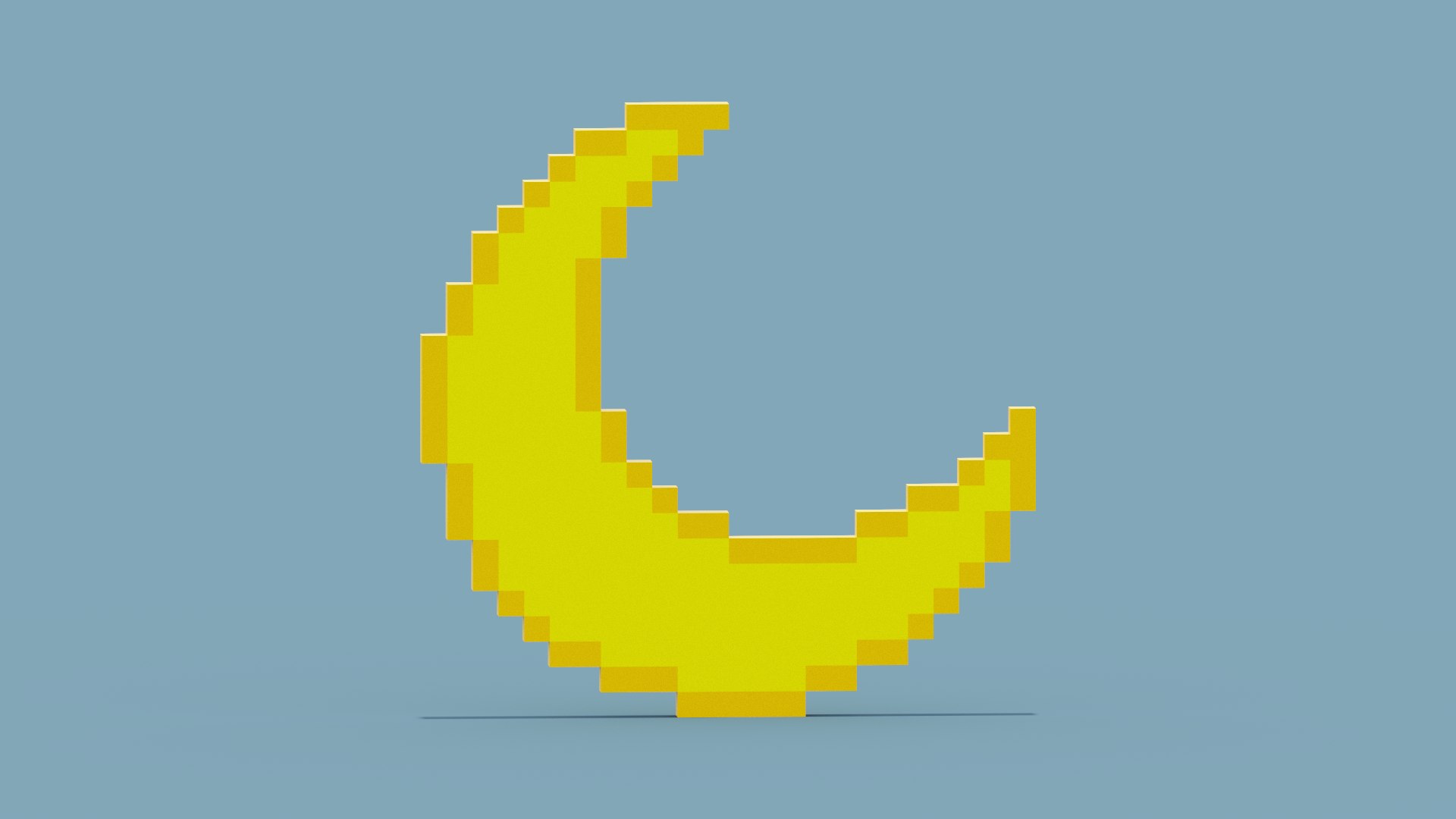 Pixel Moon 3D Model - TurboSquid 2014130