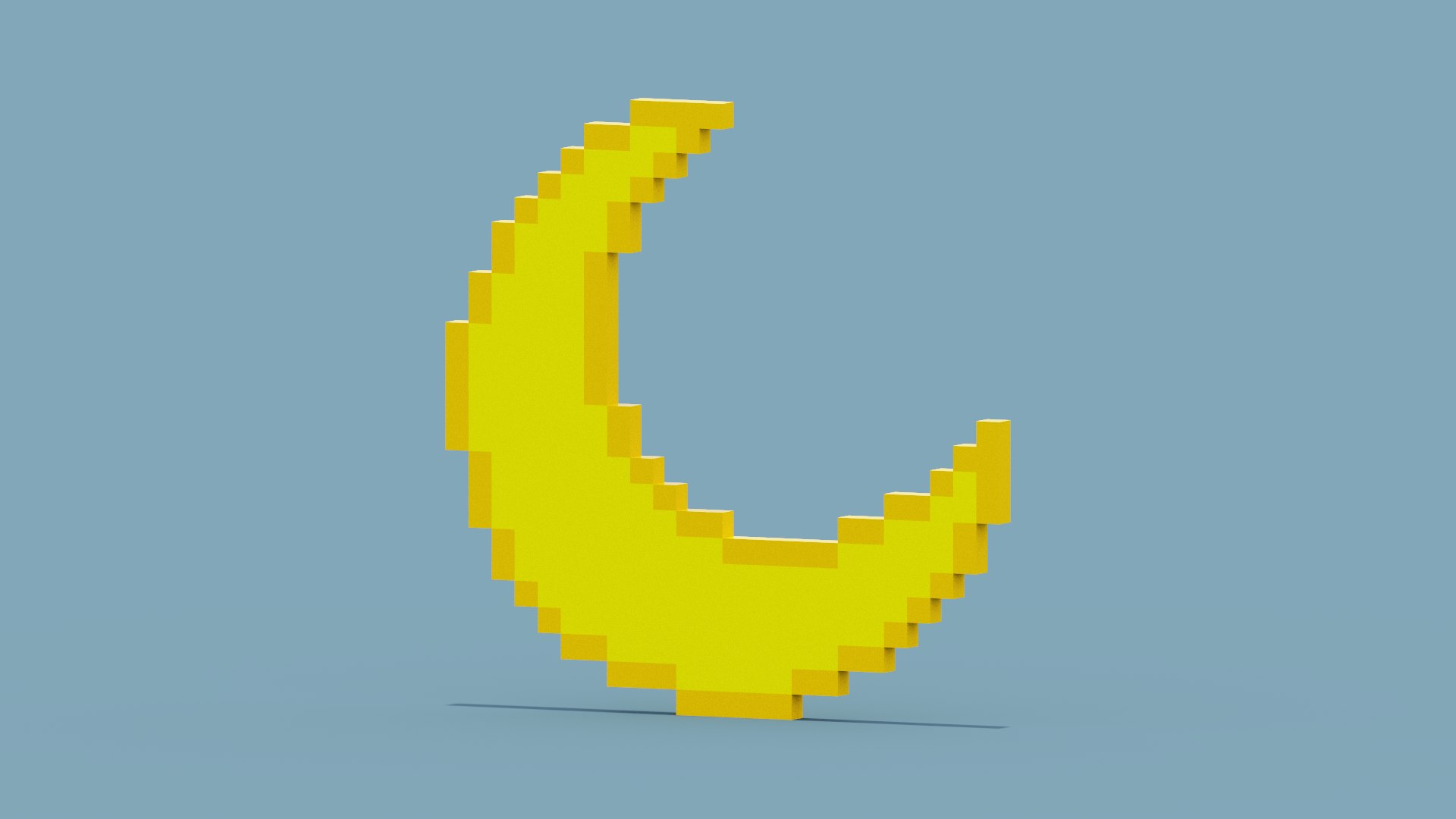 Pixel Moon 3D Model - TurboSquid 2014130