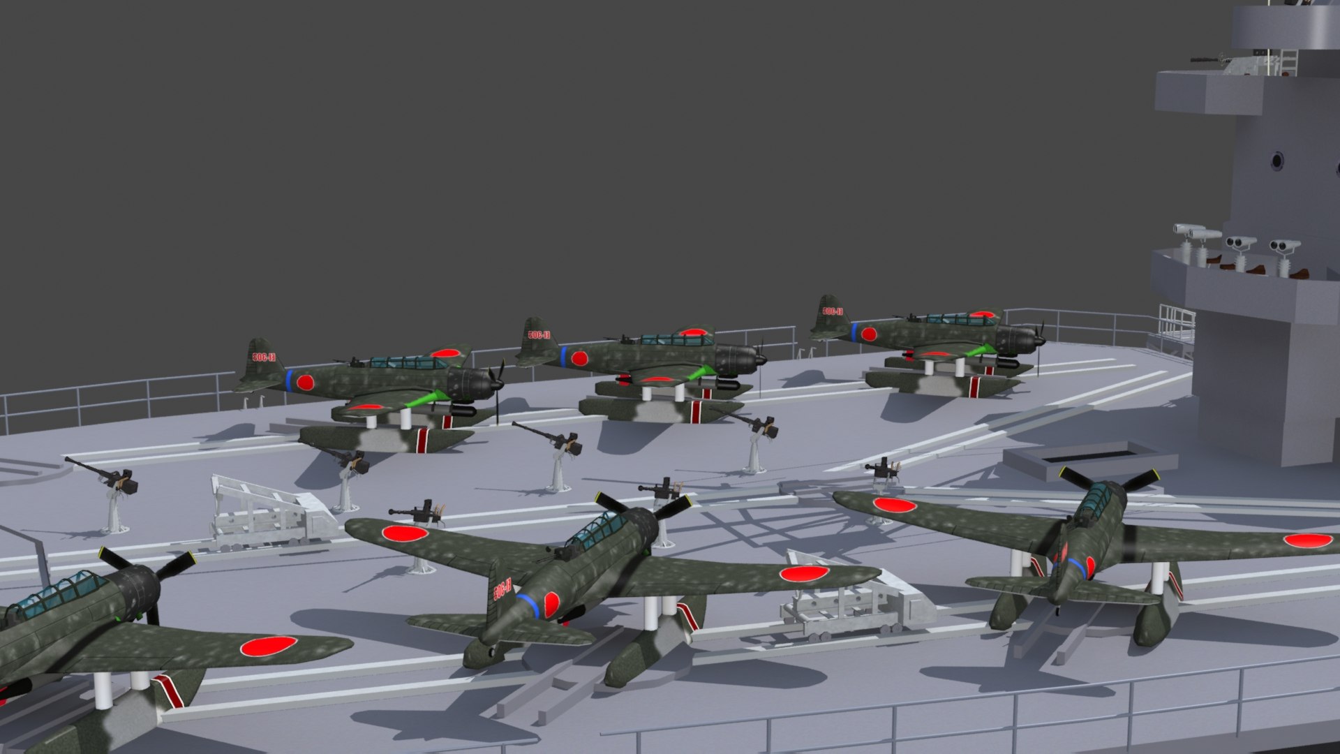 Japanese Aerial Battleship ISE 3D Model - TurboSquid 2020038