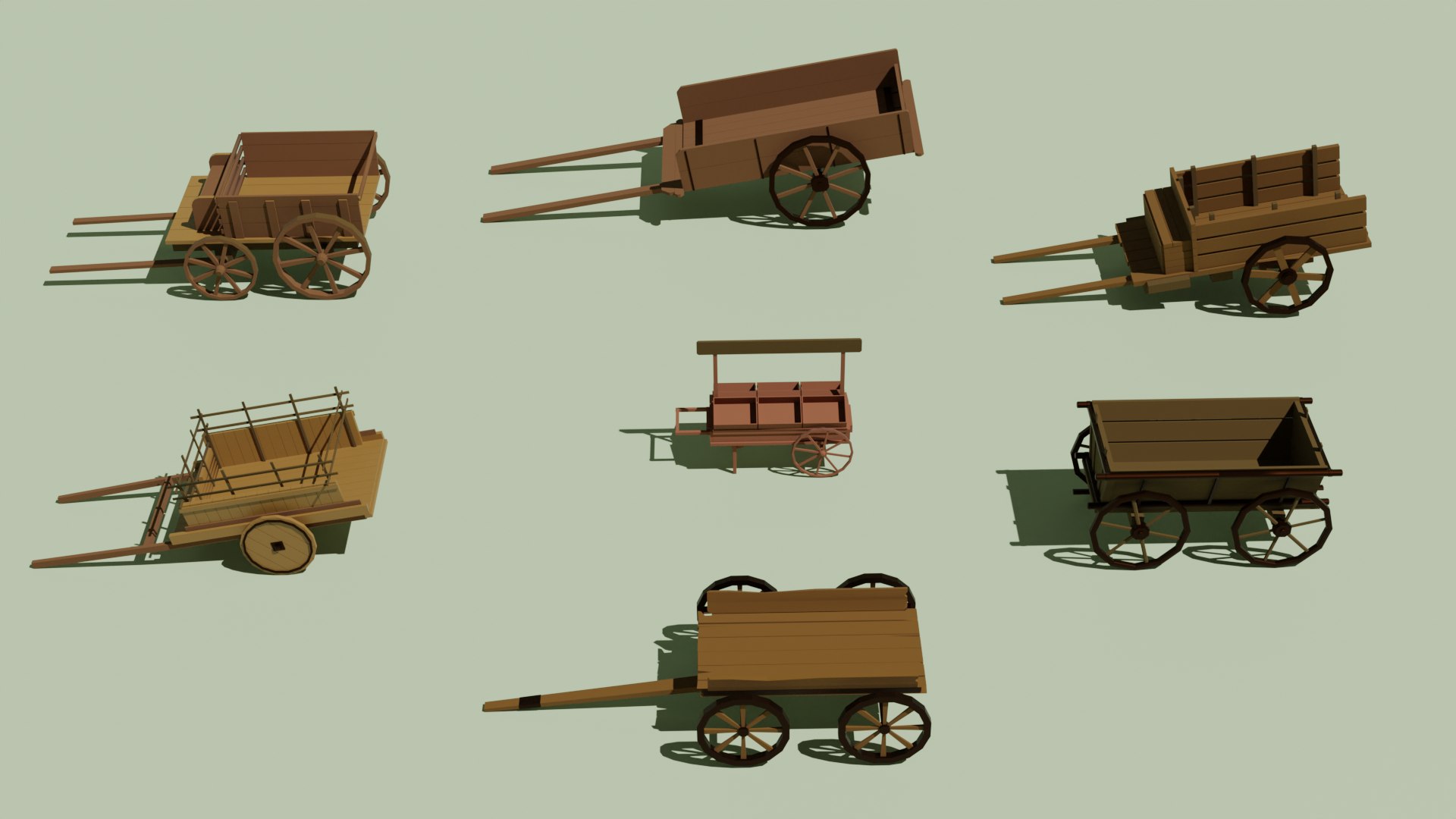 Carts 3D - TurboSquid 2064637