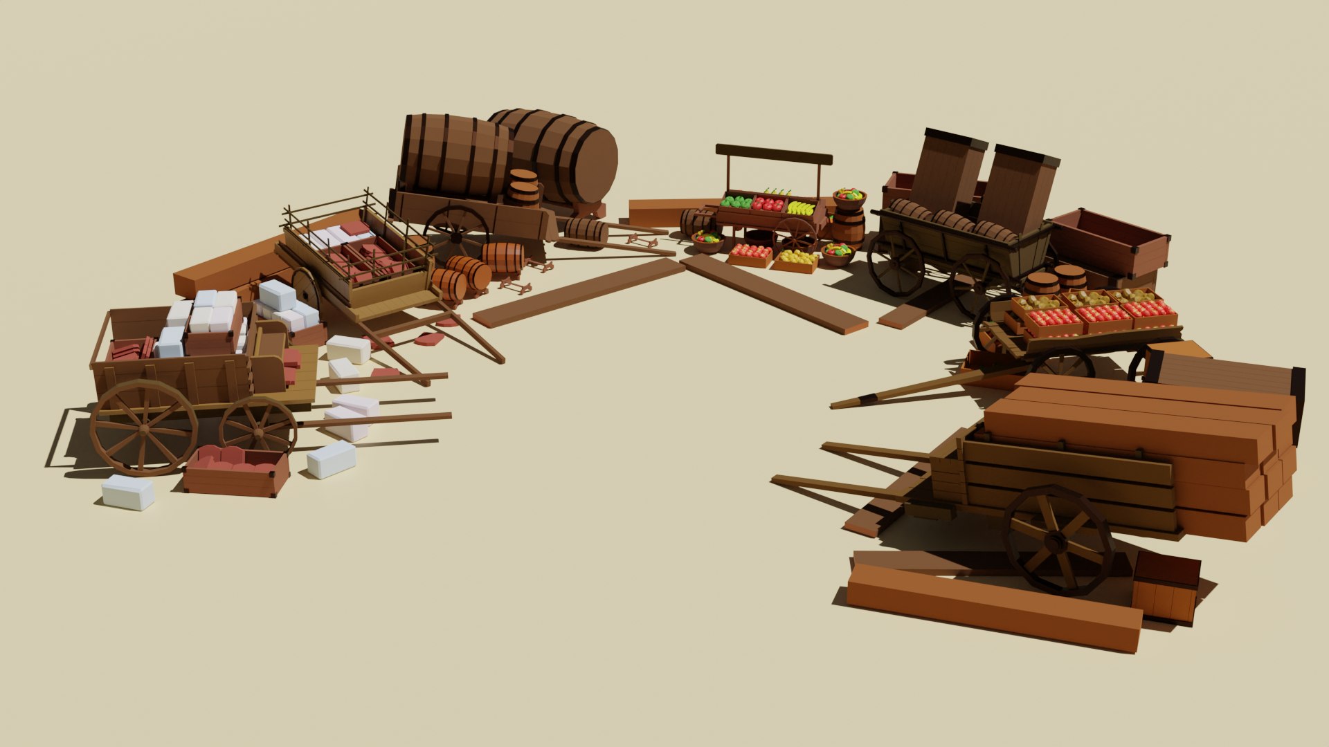 Carts 3D - TurboSquid 2064637