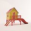3d Wooden Playhouse Using Play Model