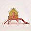 3d Wooden Playhouse Using Play Model