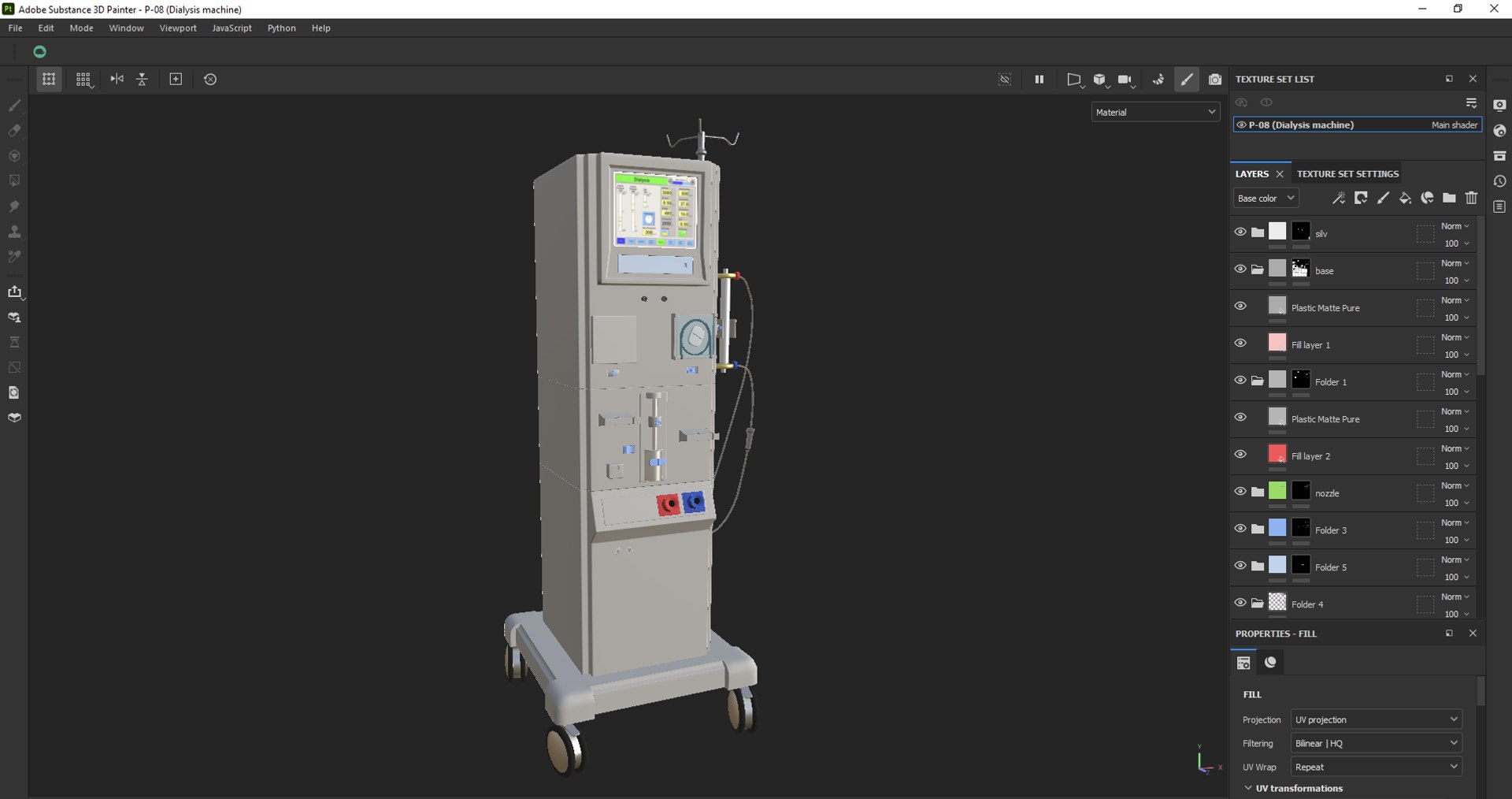 High-Quality Dialysis Machine 3D Model 3D - TurboSquid 2371618