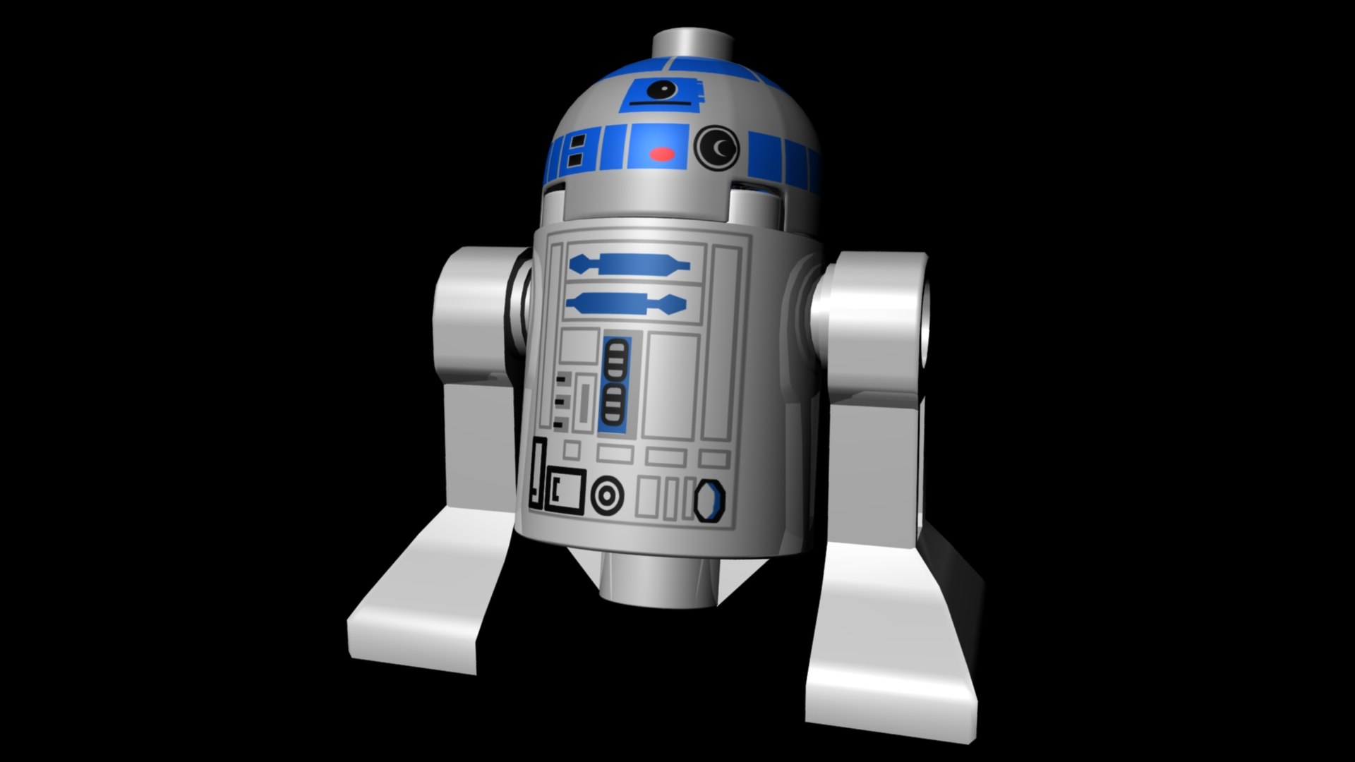 3D Lego R2-D2 Model - TurboSquid 1750391