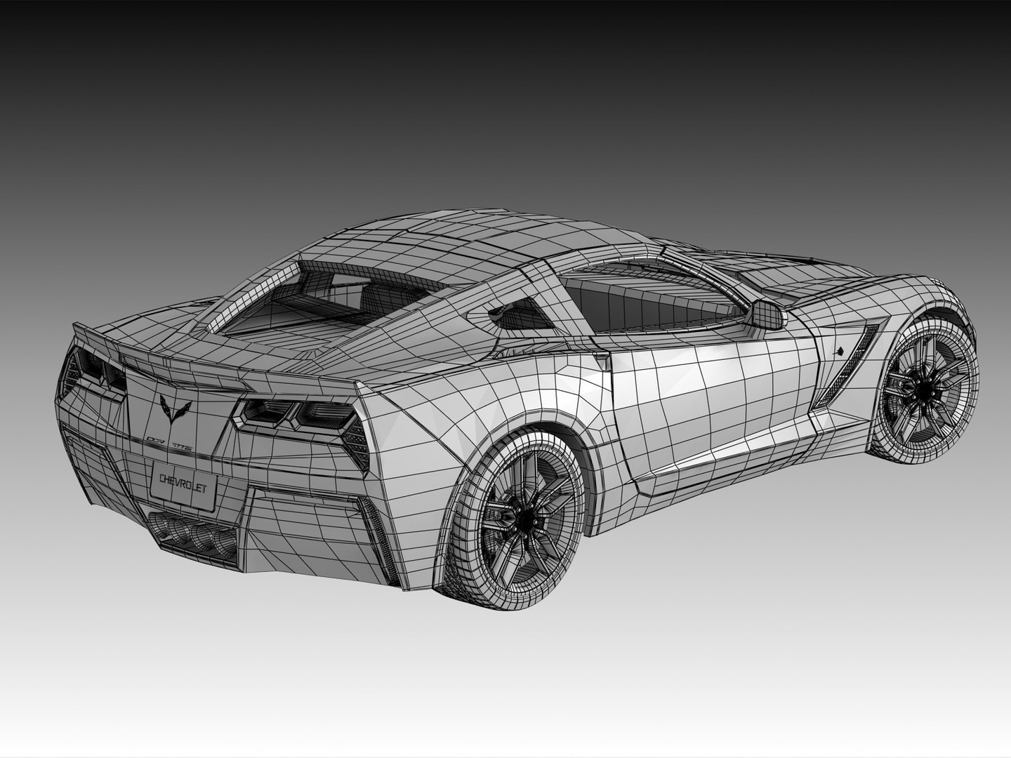 3d Chevrolet Corvette C7