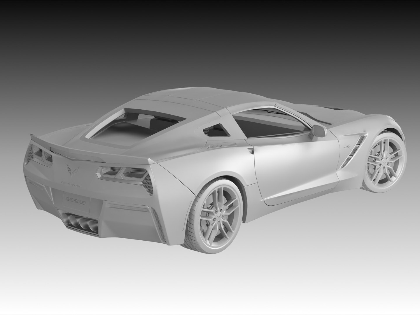 3d Chevrolet Corvette C7
