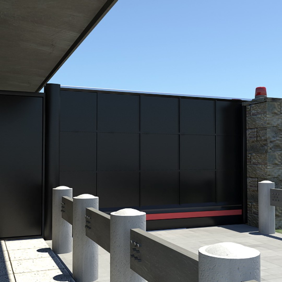 3d Car Security Gate