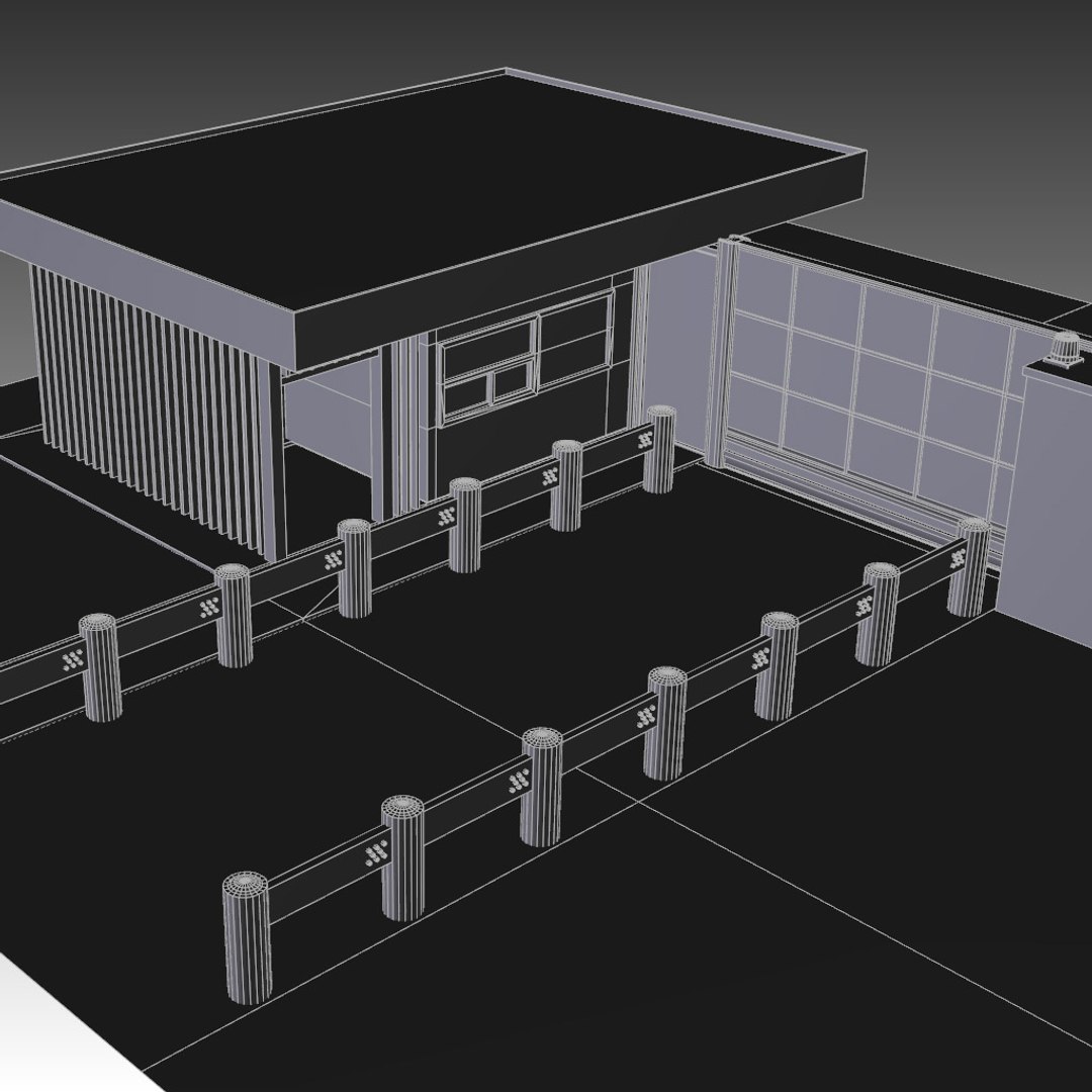 3d Car Security Gate