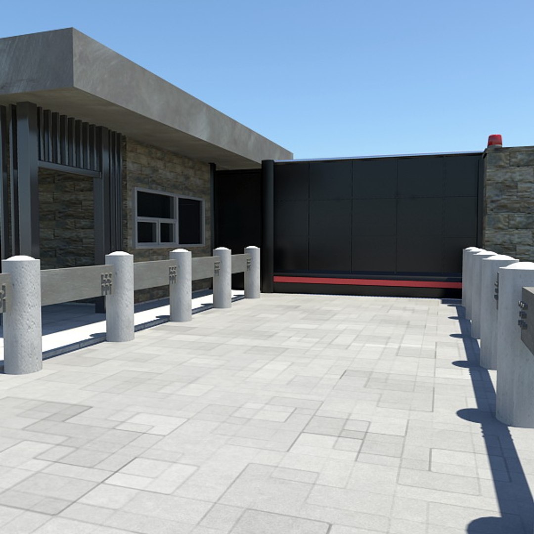 3d Car Security Gate