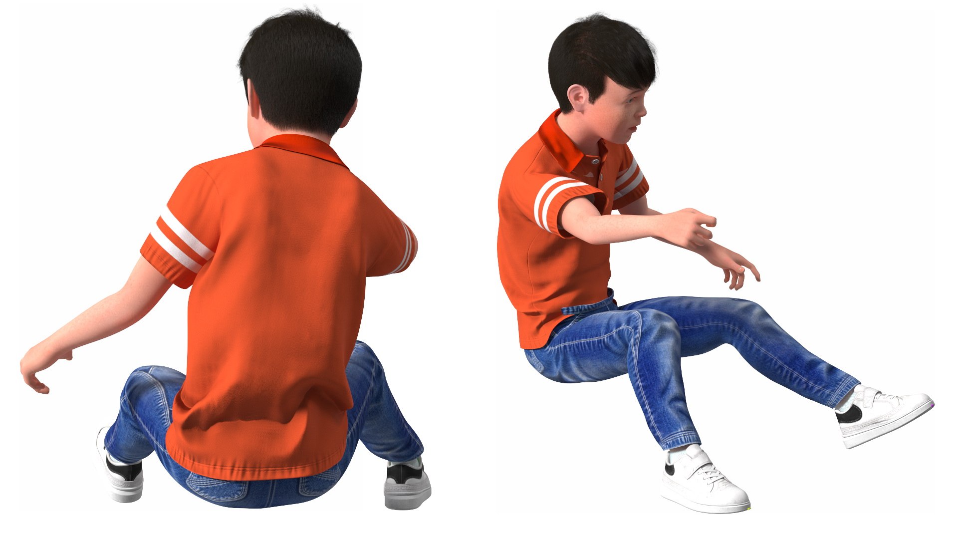 Boy With Bumper Car Fur Model - TurboSquid 1773059