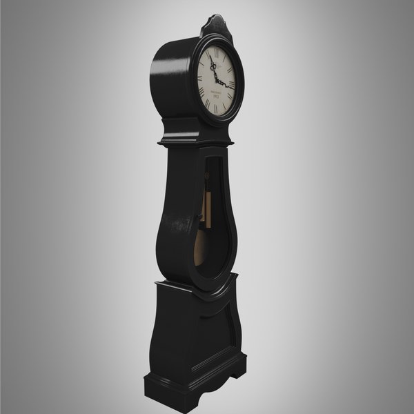 3d model grandfather clock
