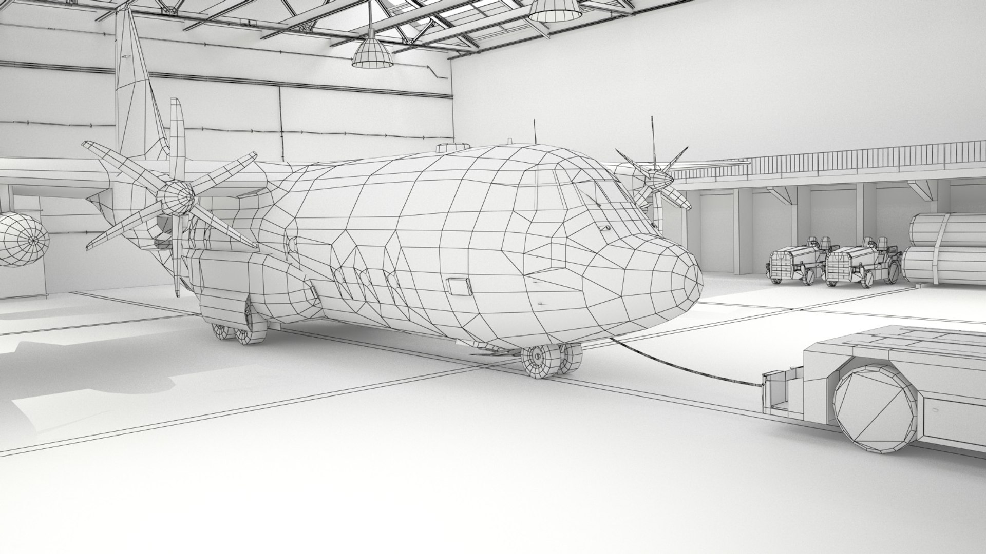 Interior aircraft plane 3D model - TurboSquid 1333448