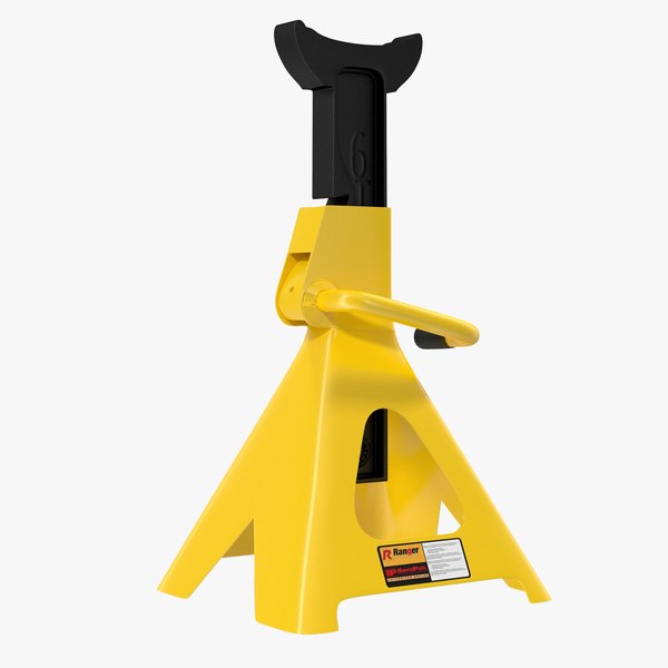 modelo 3d Jack Stand Yellow - TurboSquid 1107342