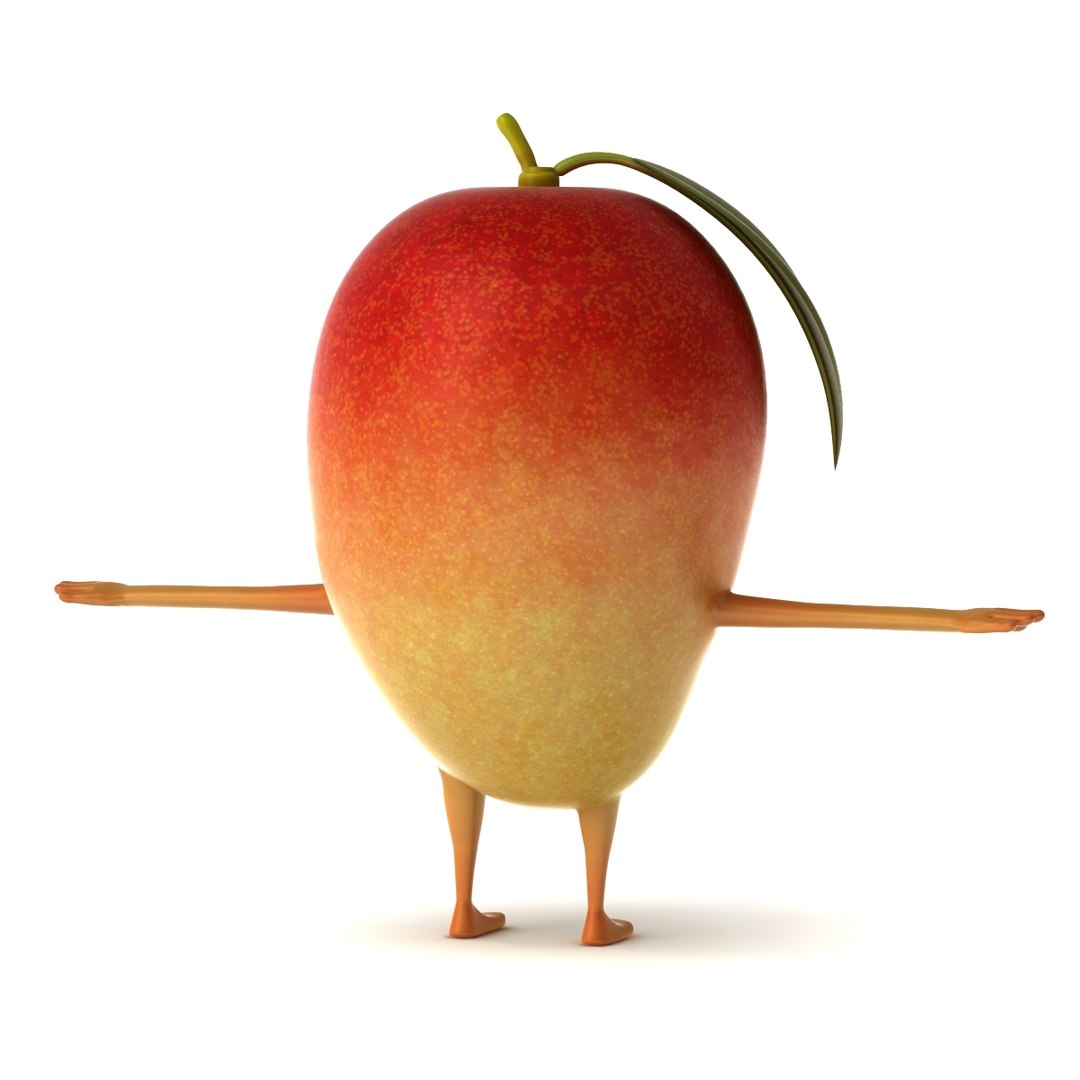 3d Dugm07 Cartoon Red Mango Model