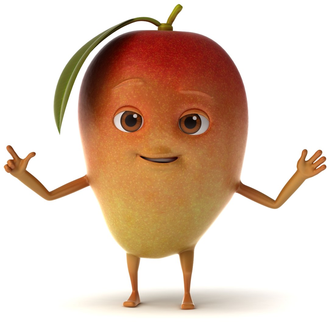 3d Dugm07 Cartoon Red Mango Model