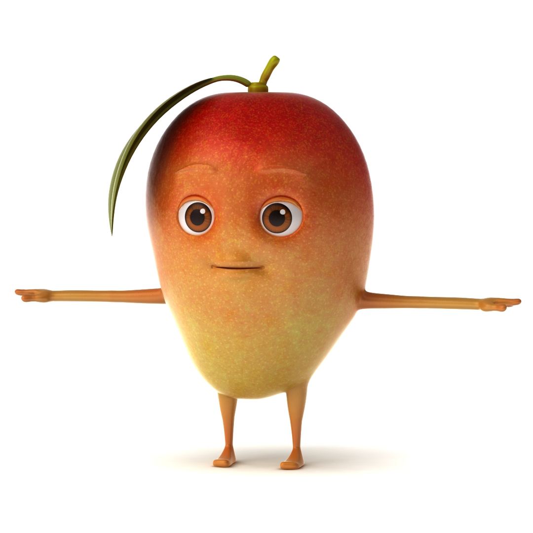 3d Dugm07 Cartoon Red Mango Model