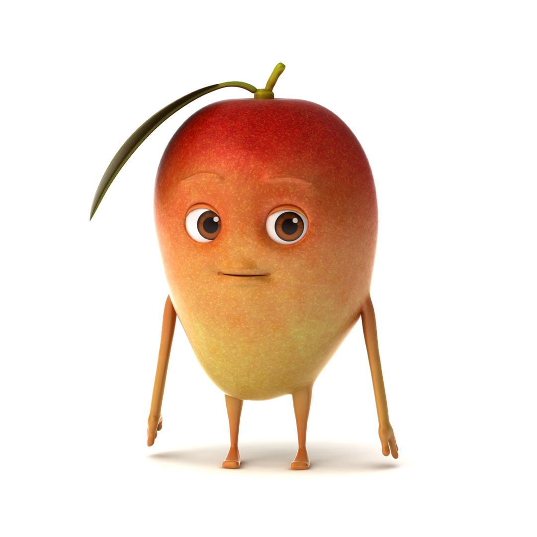 3d Dugm07 Cartoon Red Mango Model