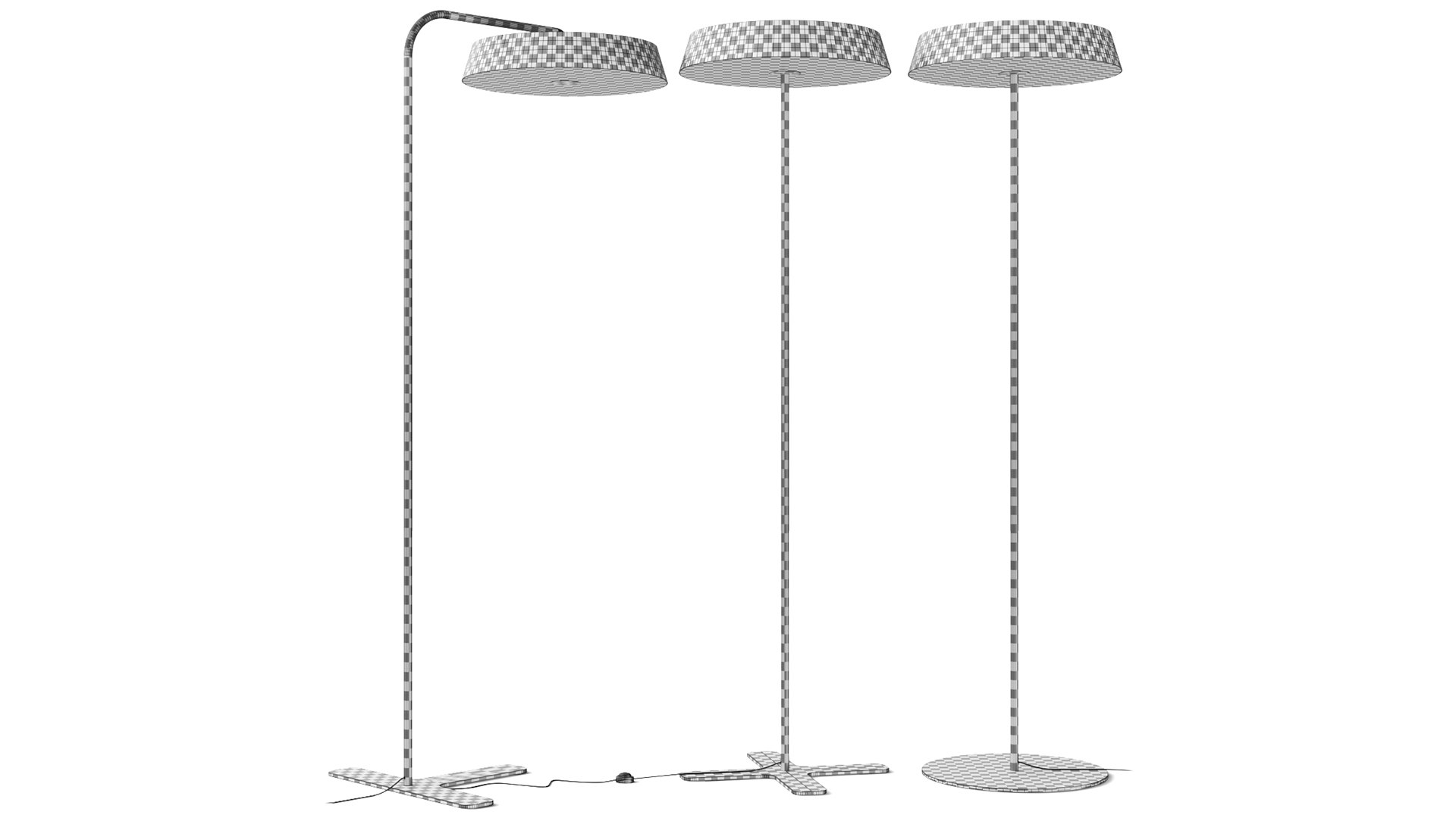 3D Koi 12 LED Belux Floor Lamp - TurboSquid 2111961