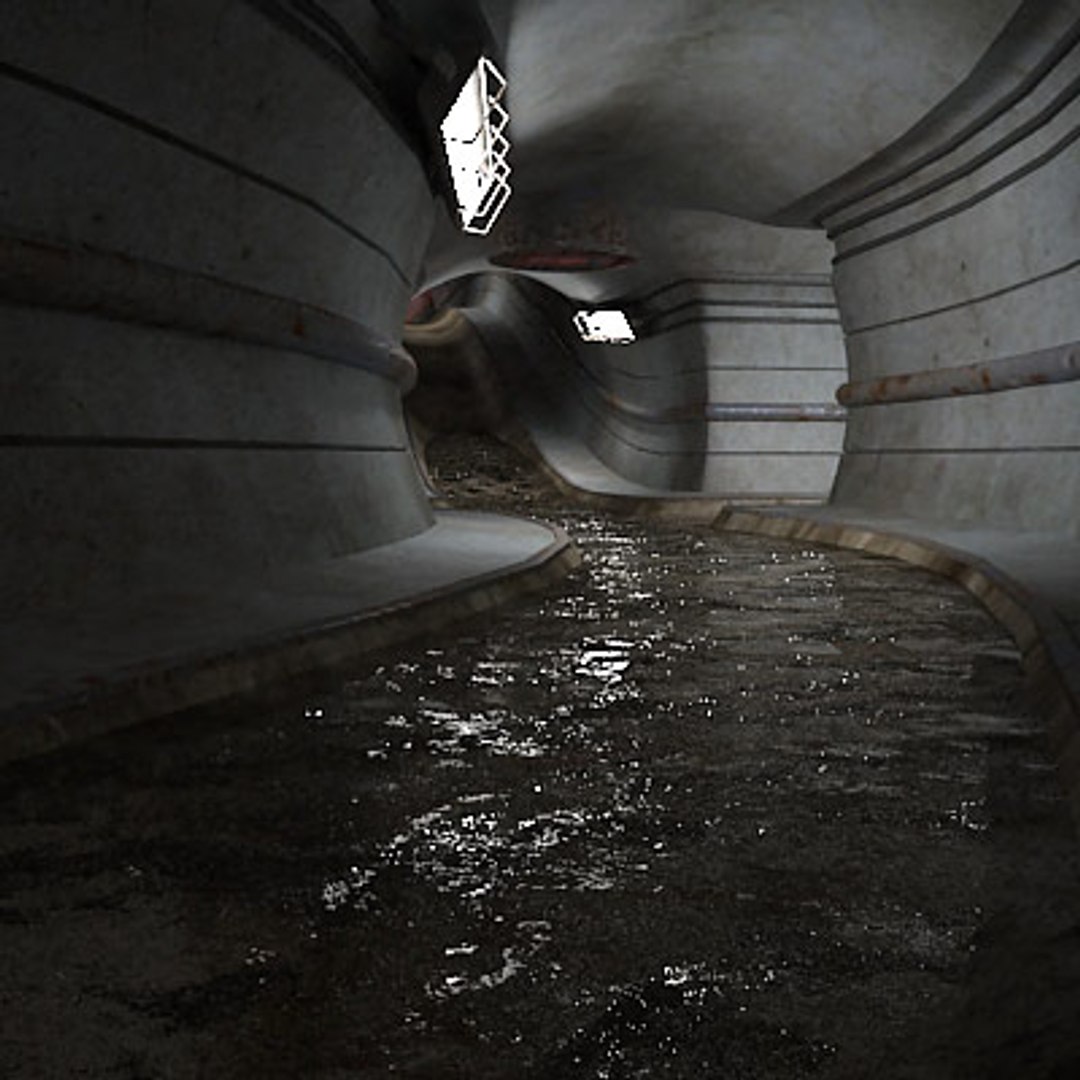 3d Model Sewer Scene