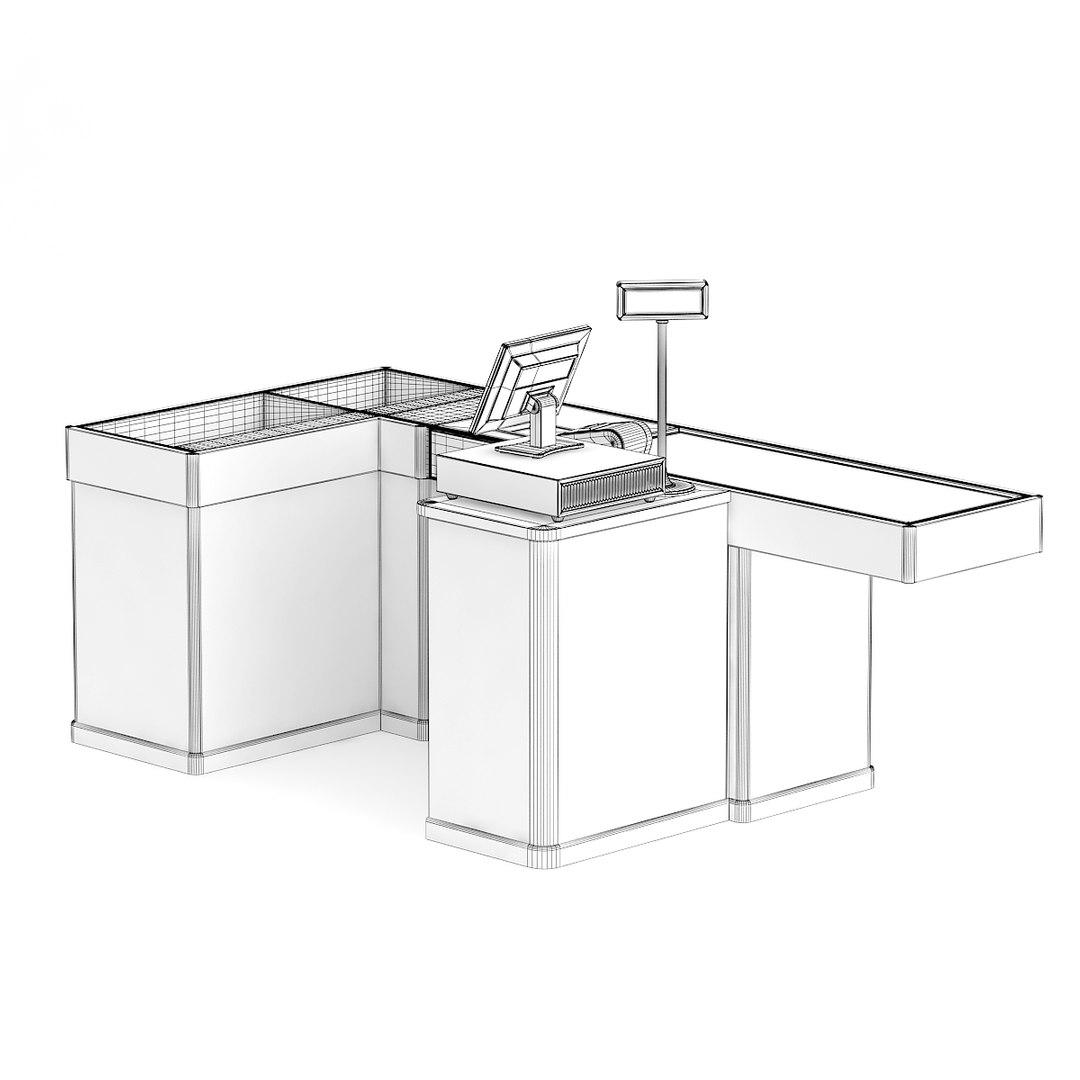 Supermarket Cashier Desk Max