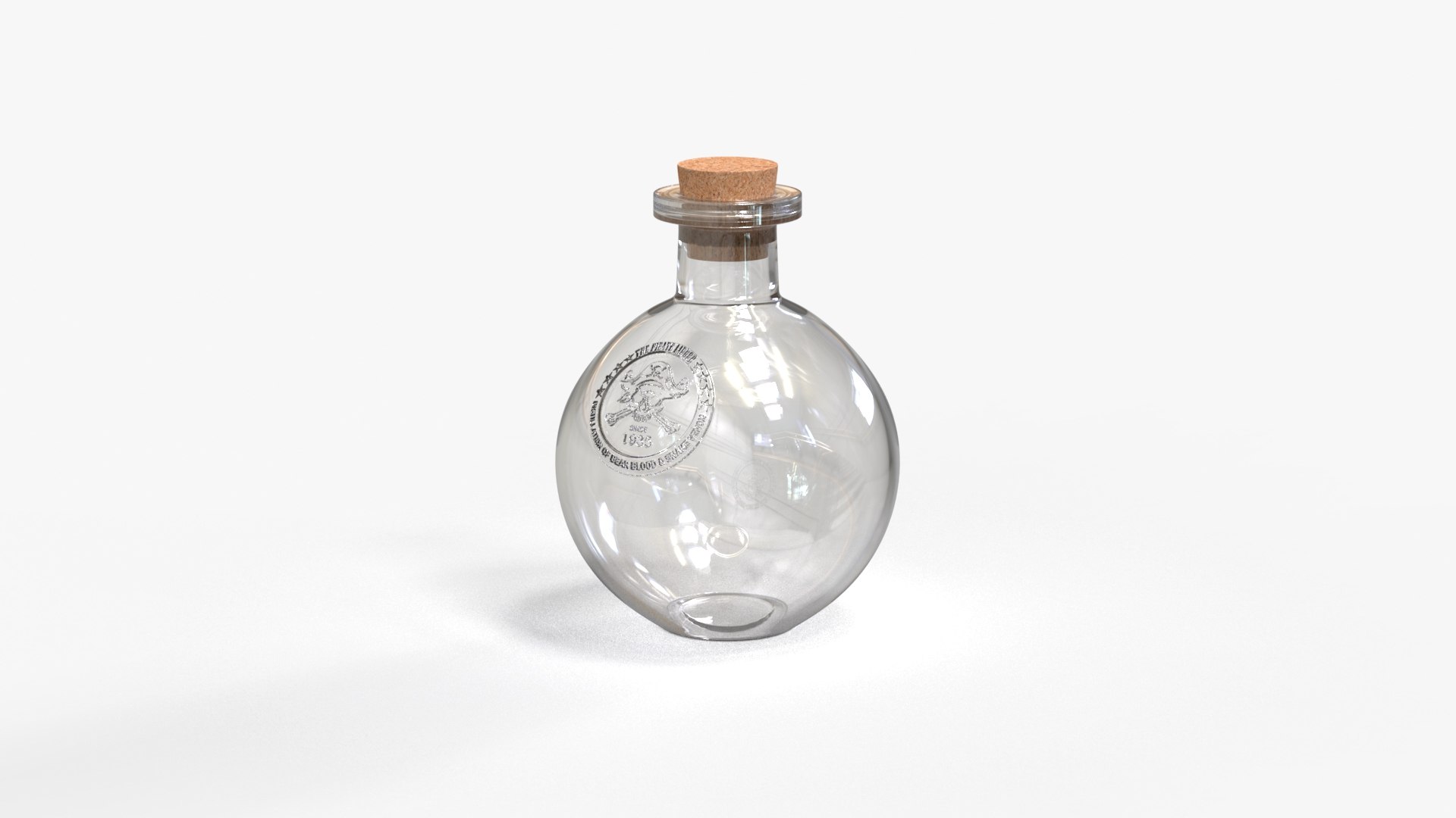 3D Glass Bowl Flask - TurboSquid 1871605